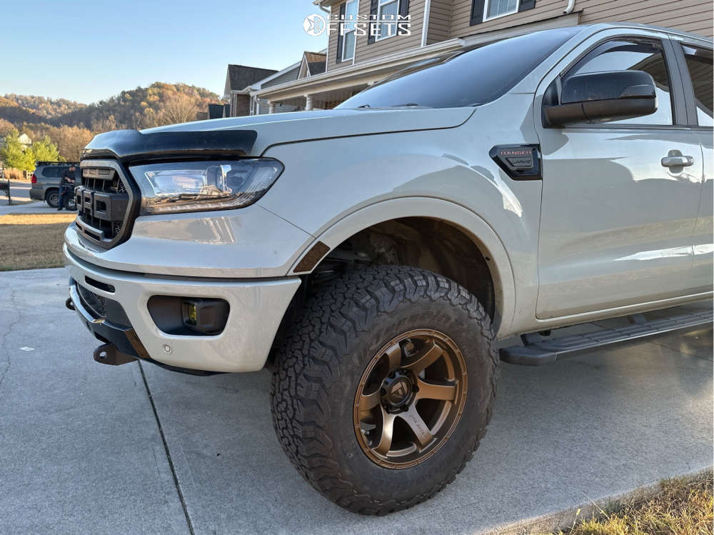 2021 Ford Ranger with 17x9 1 Fuel Rush and 285/75R17 BFGoodrich All ...