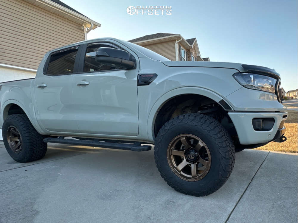 2021 Ford Ranger with 17x9 1 Fuel Rush and 285/75R17 BFGoodrich All ...