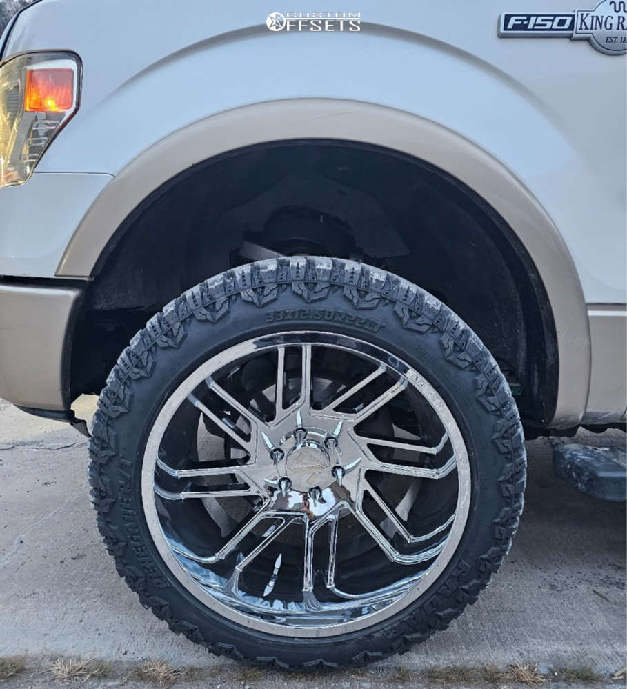 2014 Ford F-150 with 22x12 -51 ARKON OFF-ROAD Davinci and 33/12.5R22 ...