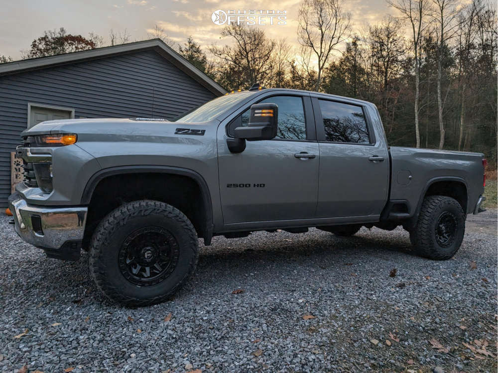 2024 Chevrolet Silverado 2500 HD with 18x9 1 Fuel Covert and 305/70R18 Mickey Thompson Baja Boss ...