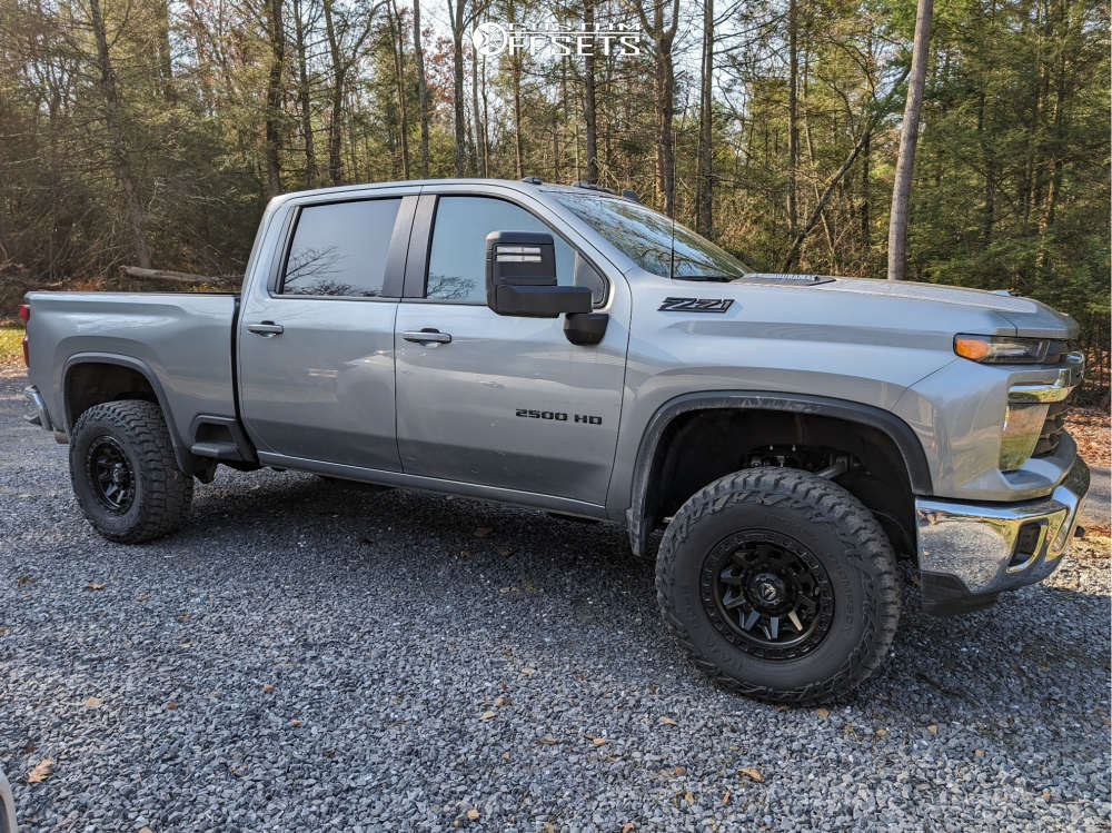 2024 Chevrolet Silverado 2500 HD with 18x9 1 Fuel Covert and 305/70R18 Mickey Thompson Baja Boss ...