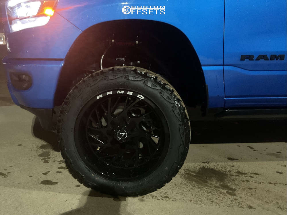 2022 Ram 1500 with 22x12 -44 Armed Offroad Carnage and 35/13.5R22 Venom ...