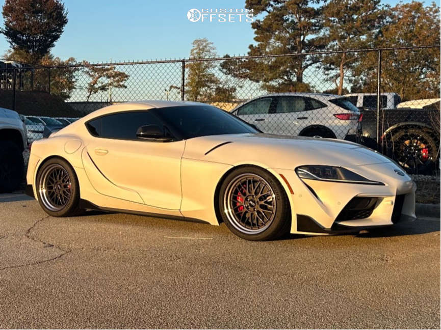 2021 Toyota GR Supra with 19x9.5 32 BBS Lm and 275/30R19 Michelin Pilot ...