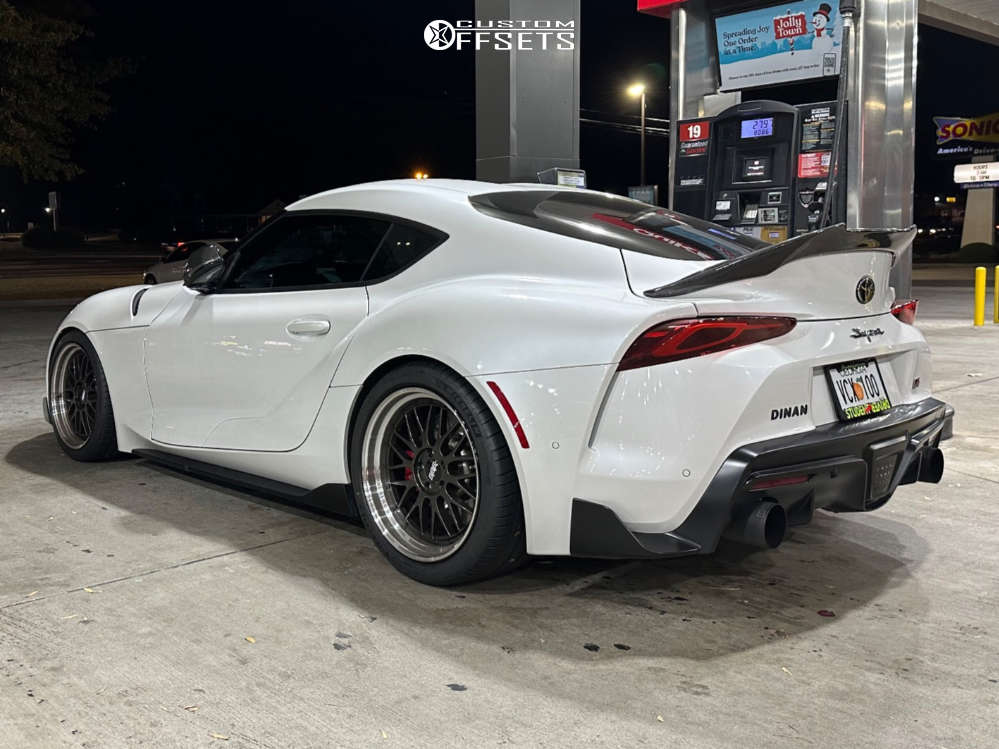 2021 Toyota GR Supra with 19x9.5 32 BBS Lm and 275/30R19 Michelin Pilot ...