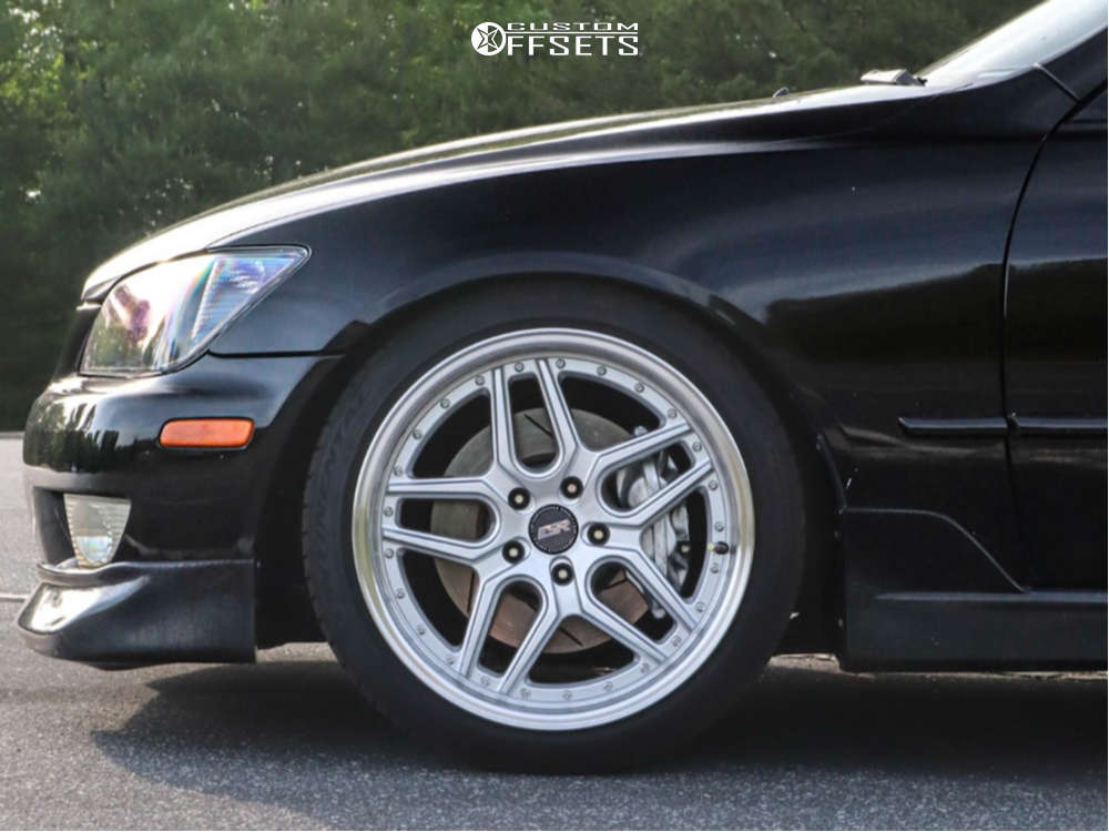 2002 Lexus IS300 with 18x9.5 22 ESR Cs15 and 215/45R18 Continental ...