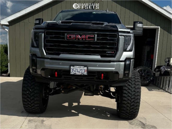 2024 GMC Sierra 2500 HD with 28x14 -76 Xtreme Mudder Xm-330 and 42/15 ...