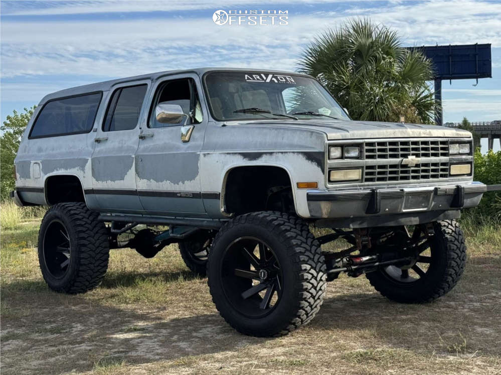 1991 Chevrolet R2500 Suburban with 24x14 -81 ARKON OFF-ROAD Lincoln and ...
