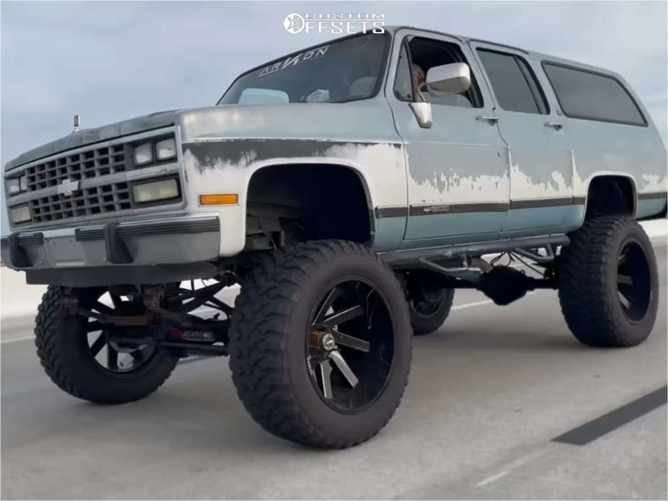 1991 Chevrolet R2500 Suburban with 24x14 -81 ARKON OFF-ROAD Lincoln and ...