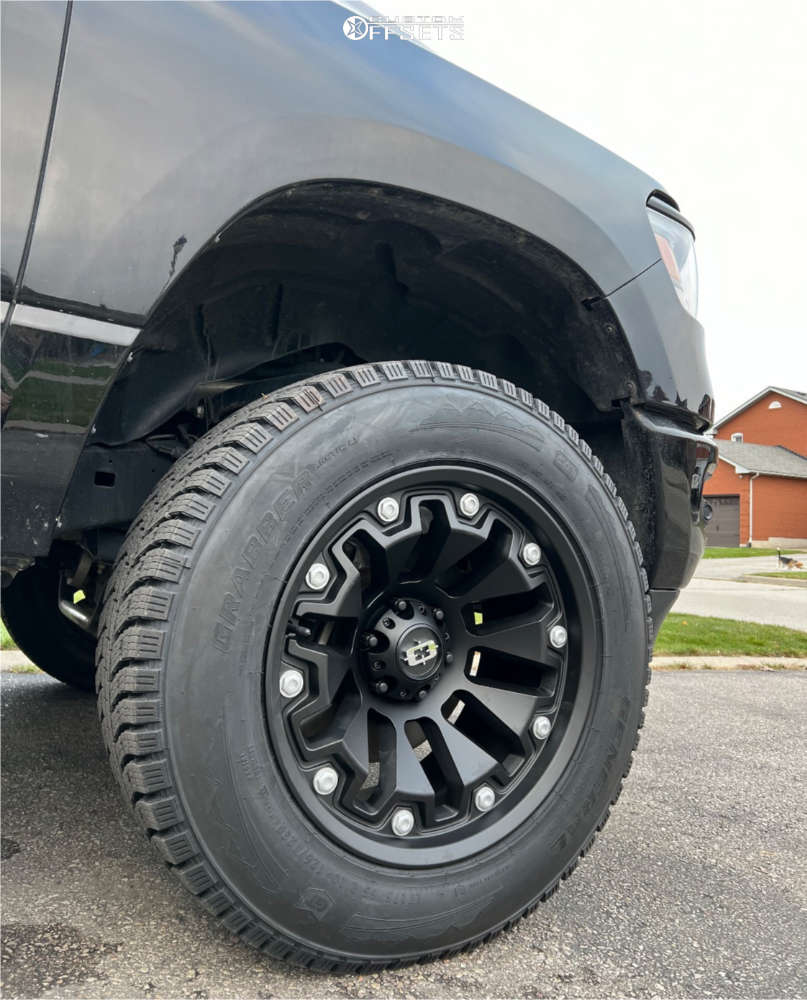 2020 Ram 1500 with 20x10 -25 Vision Armor and 275/65R20 General Grabber ...