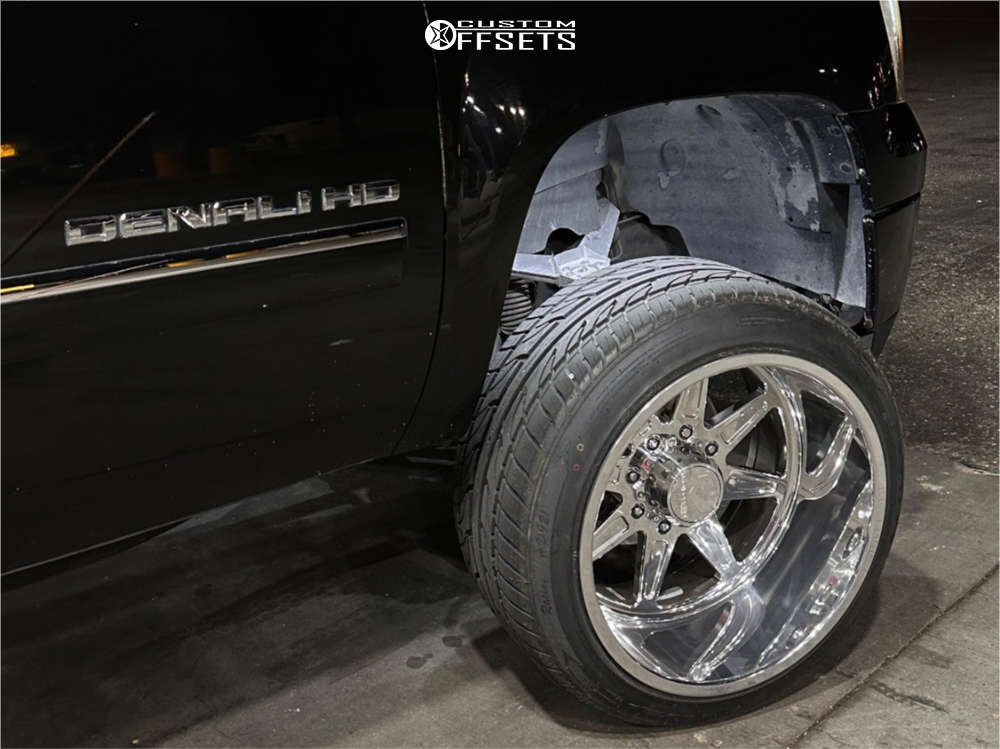 2013 GMC Sierra 2500 HD with 22x14 -76 KG1 Forged Vamp and 305/40R22 ...