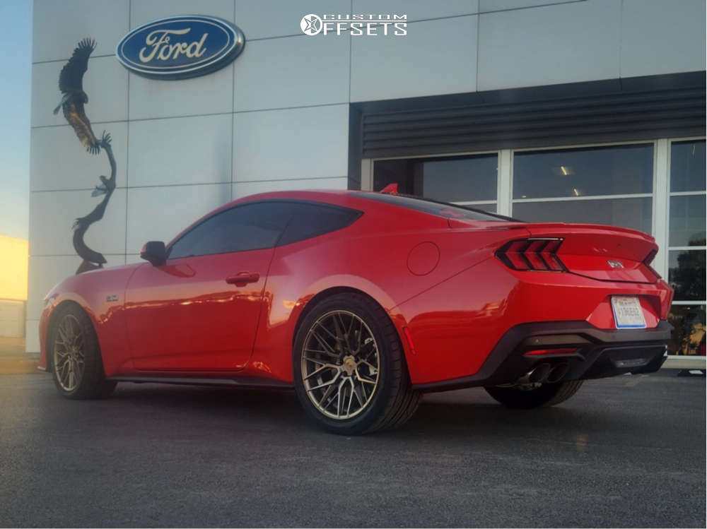 2024 Ford Mustang with 20x9 35 Niche Gamma and 275/35R20 Nitto Nt555 G2 ...