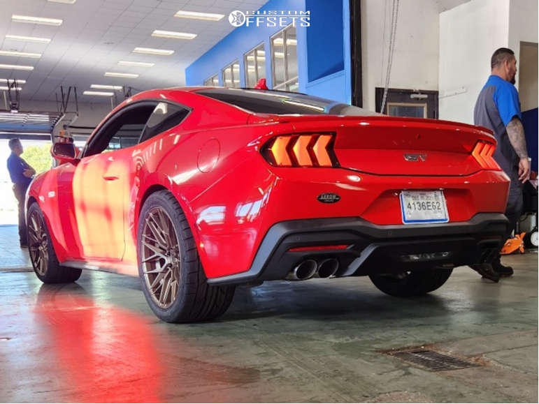 2024 Ford Mustang with 20x9 35 Niche Gamma and 275/35R20 Nitto Nt555 G2 ...