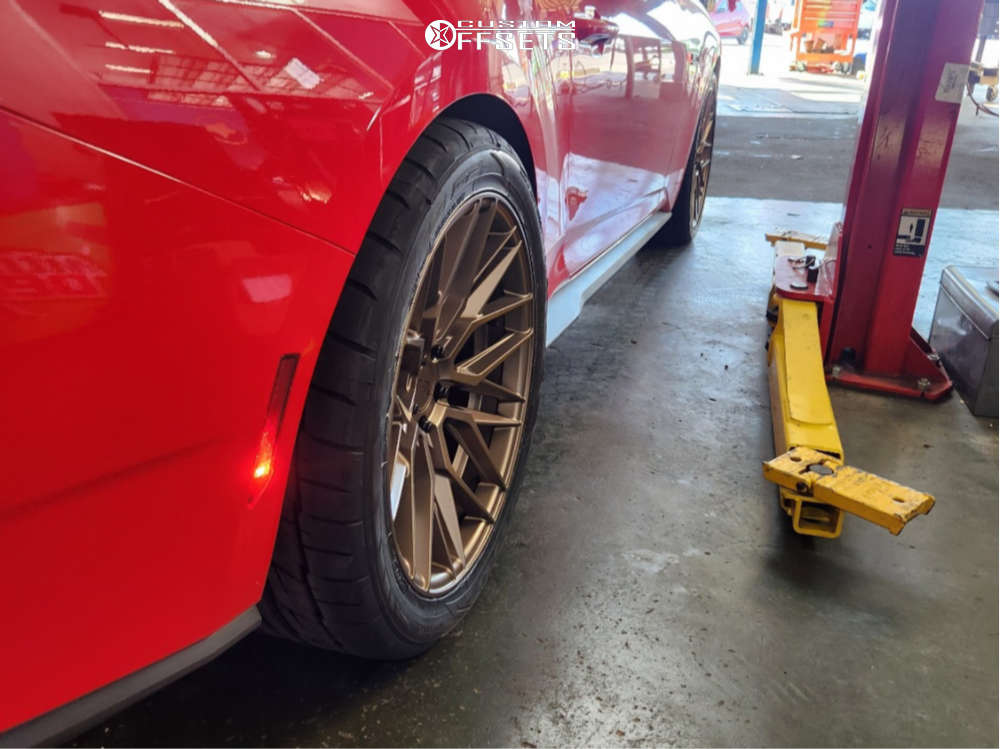 2024 Ford Mustang with 20x9 35 Niche Gamma and 275/35R20 Nitto Nt555 G2 ...