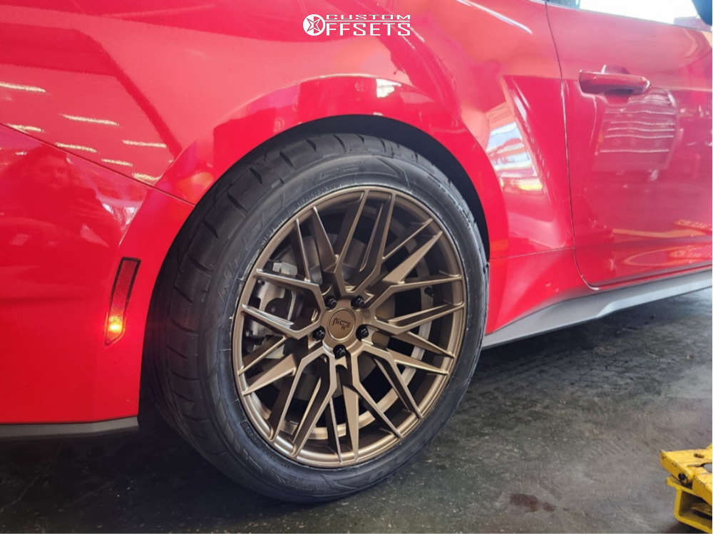 2024 Ford Mustang with 20x9 35 Niche Gamma and 275/35R20 Nitto Nt555 G2 ...