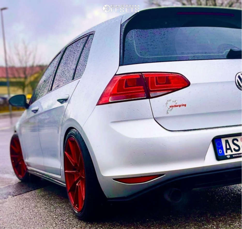 2017 Volkswagen GTI with 18x8.5 35 XXR 567 and 235/40R18 Delinte D7 ...