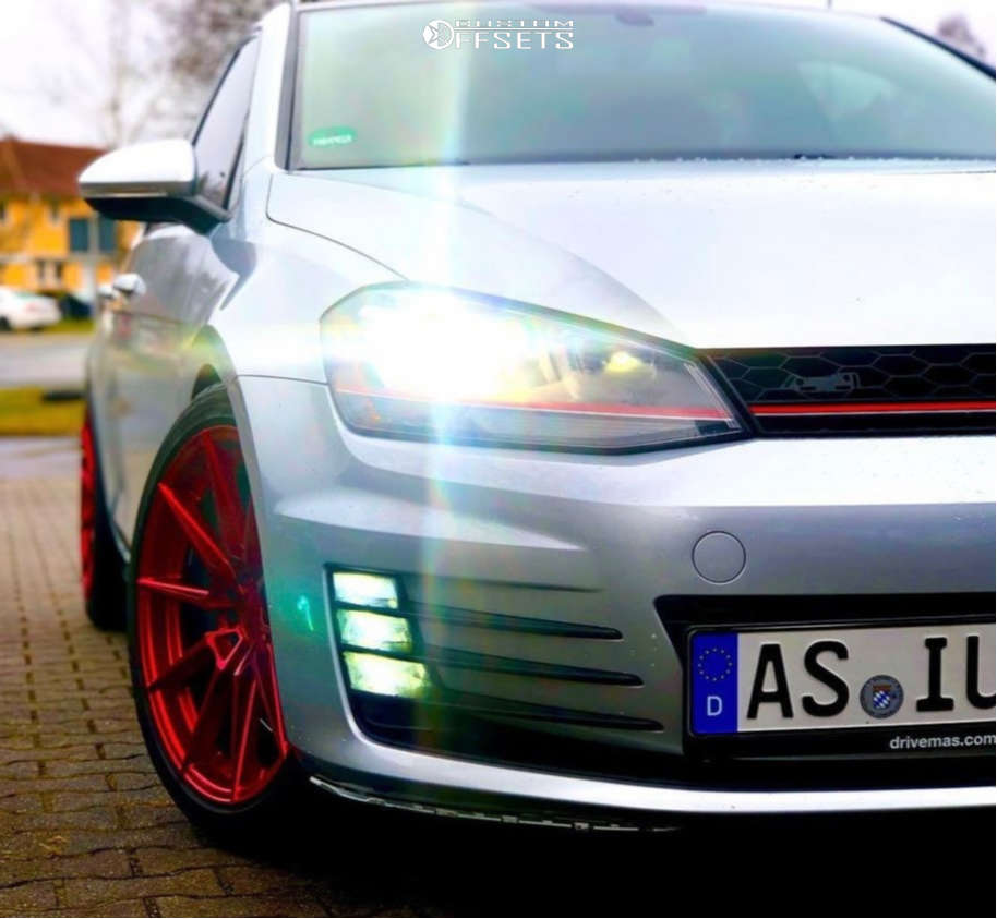 2017 Volkswagen GTI with 18x8.5 35 XXR 567 and 235/40R18 Delinte D7 ...