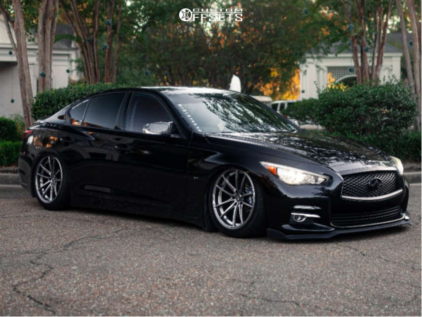 2015 INFINITI Q50 with 19x9.5 25 Konig Oversteer and 255/40R19 ...