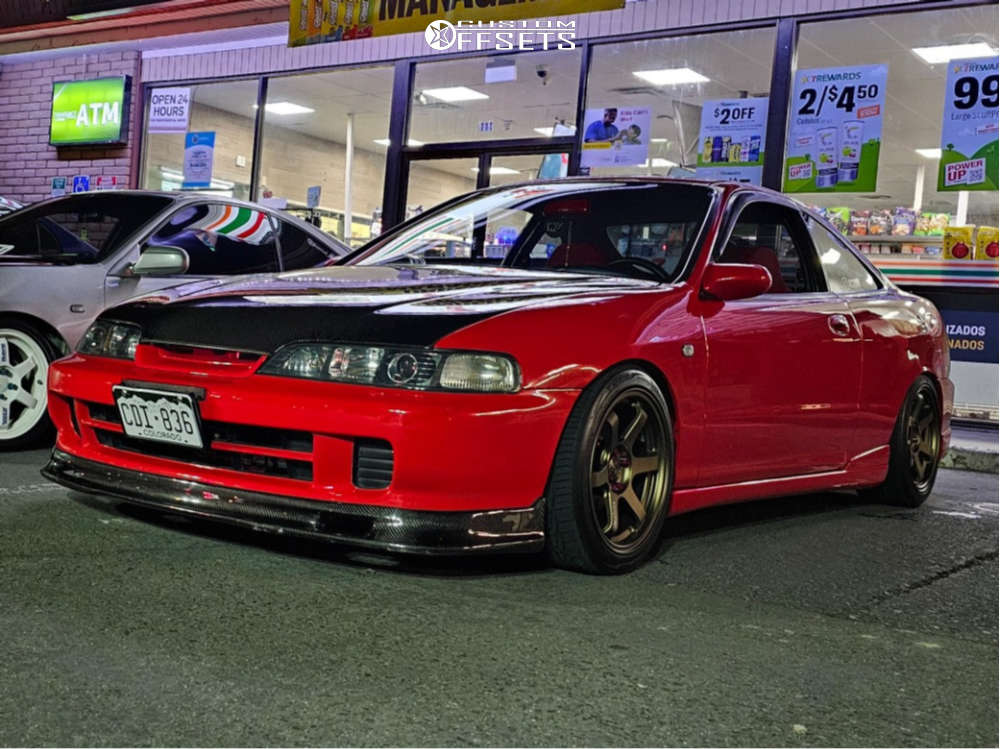 2000 Acura Integra with 16x8 25 Volk Te37 Sonic and 205/45R16 Toyo ...