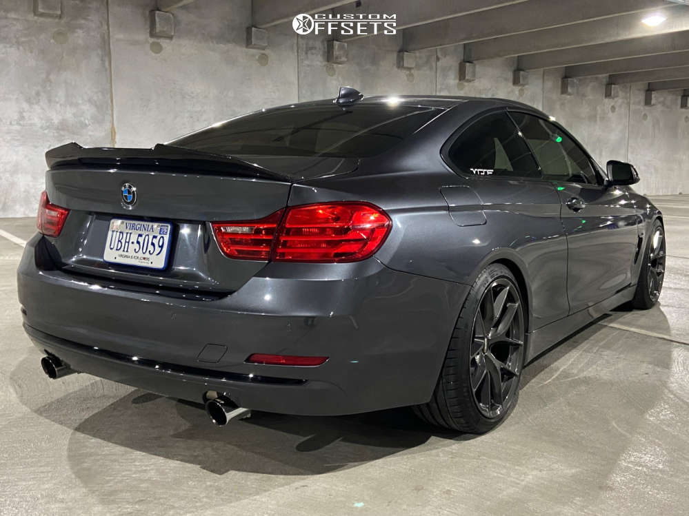 2014 BMW 435i XDrive with 19x9.5 35 ESR Rf2 and 255/35R19 Michelin ...