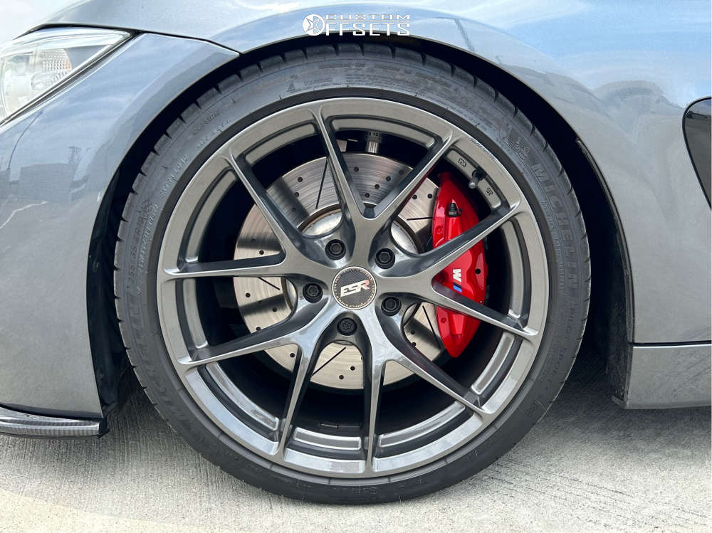 2014 BMW 435i XDrive with 19x9.5 35 ESR Rf2 and 255/35R19 Michelin ...