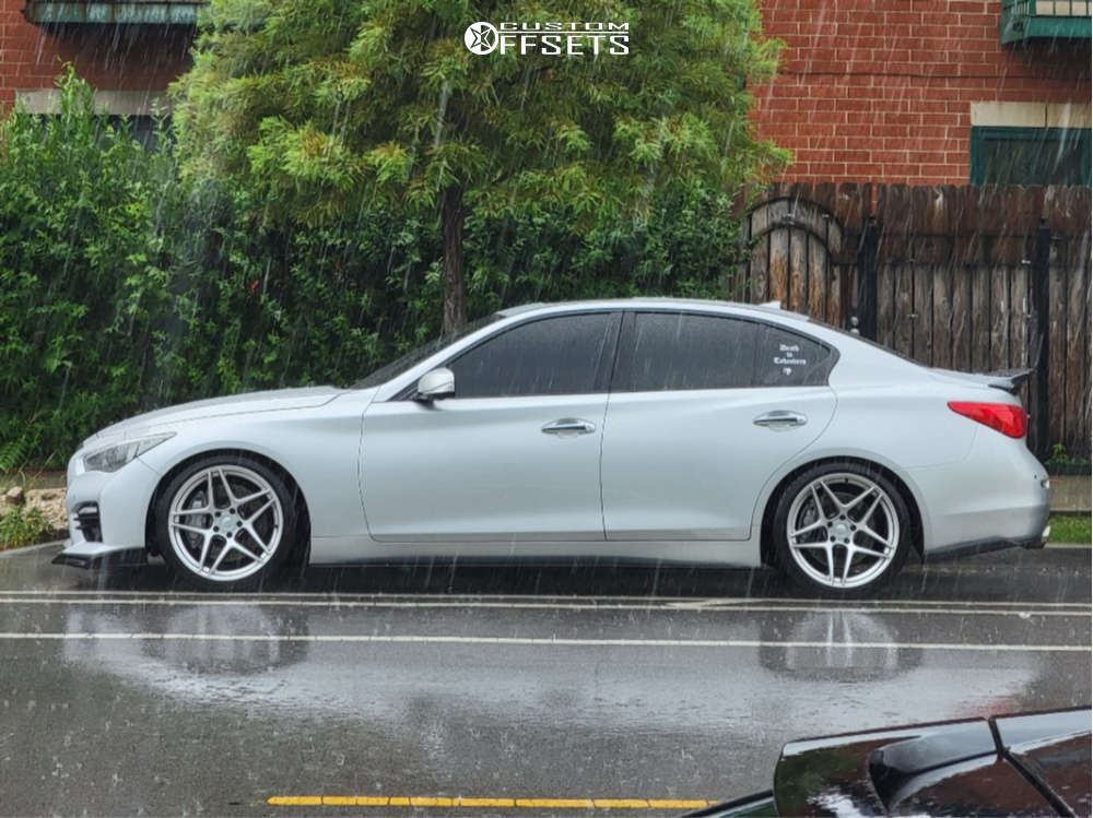 2015 INFINITI Q50 with 19x10.5 22 Kansei Astro and 255/35R19 Vercelli ...
