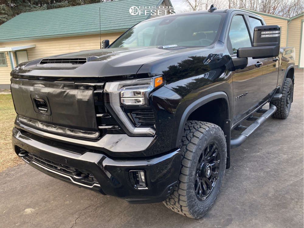 2024 Chevrolet Silverado 3500 HD with 20x9 20 Fuel Blitz and 35/12.5R20 ...