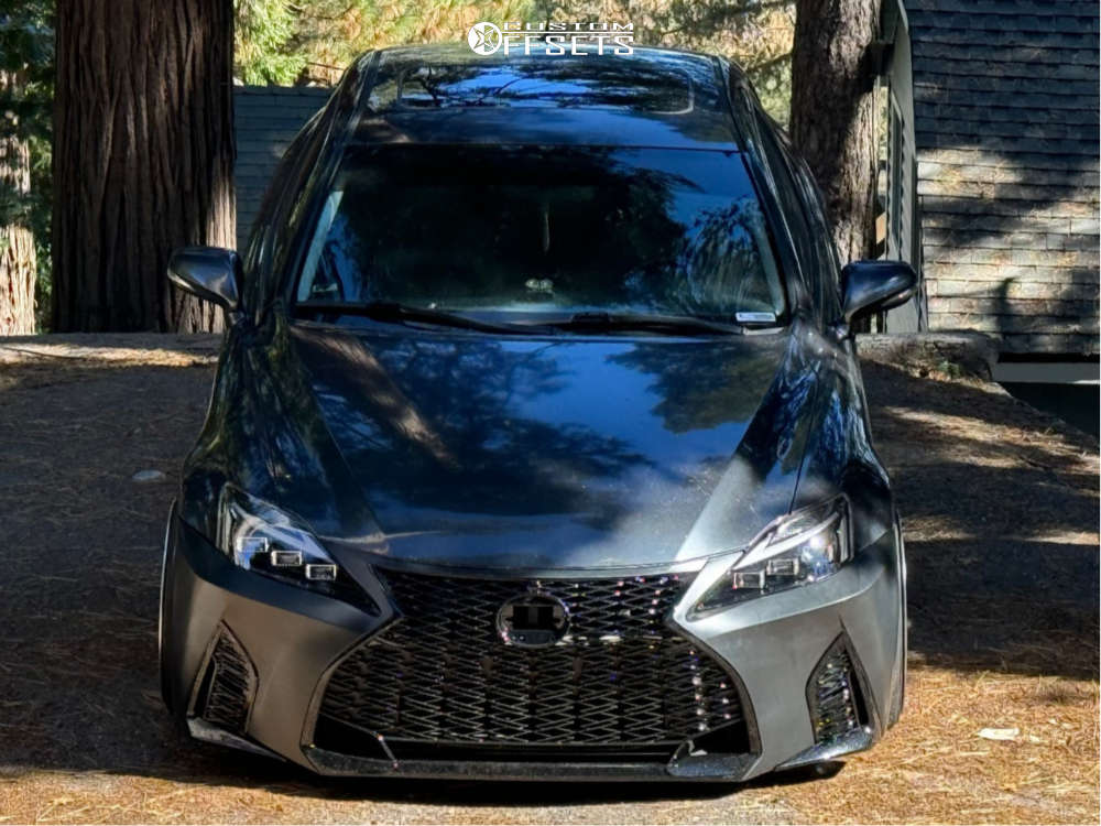 2010 Lexus IS350 with 19x9.5 22 Kansei Tandem and 225/40R19 Advanta Hp ...