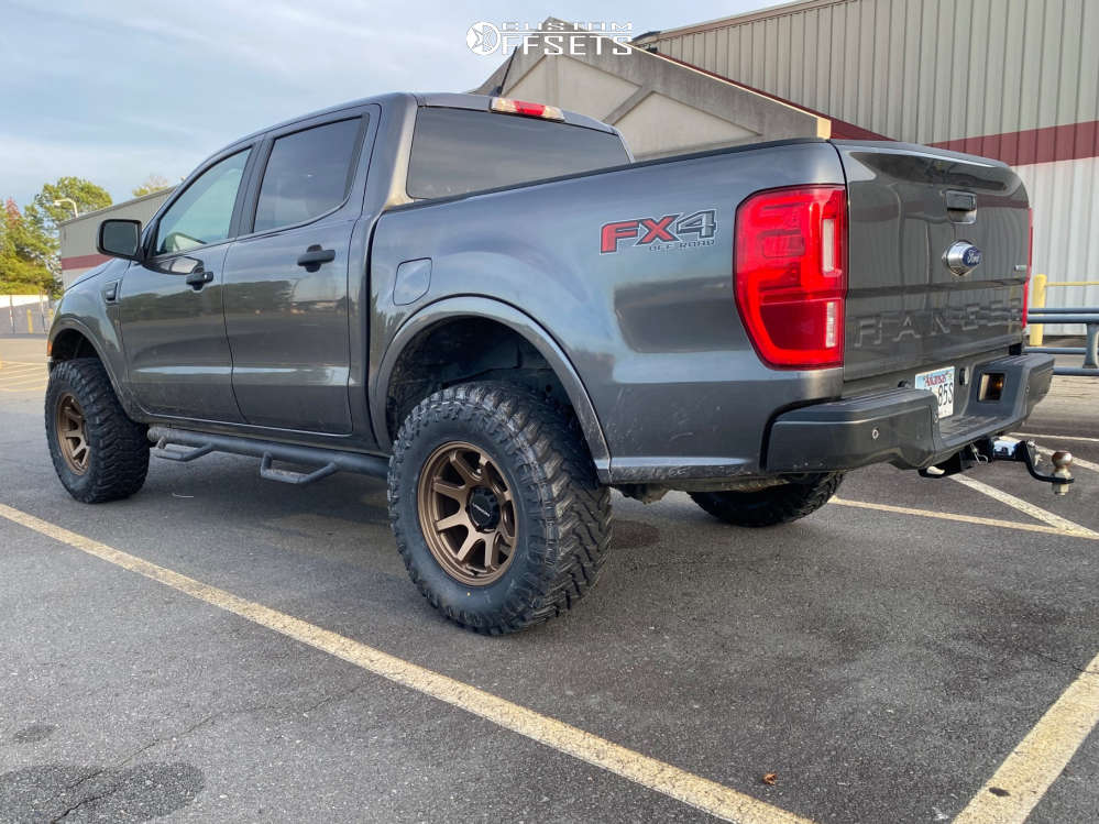 2019 Ford Ranger with 17x9 -12 Vision Flow and 33/12.5R17 Atturo Trail ...