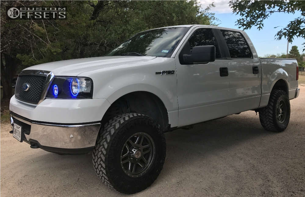 2008 Ford F-150 with 17x9 18 American Outlaw Marshal and 295/70R17 ...