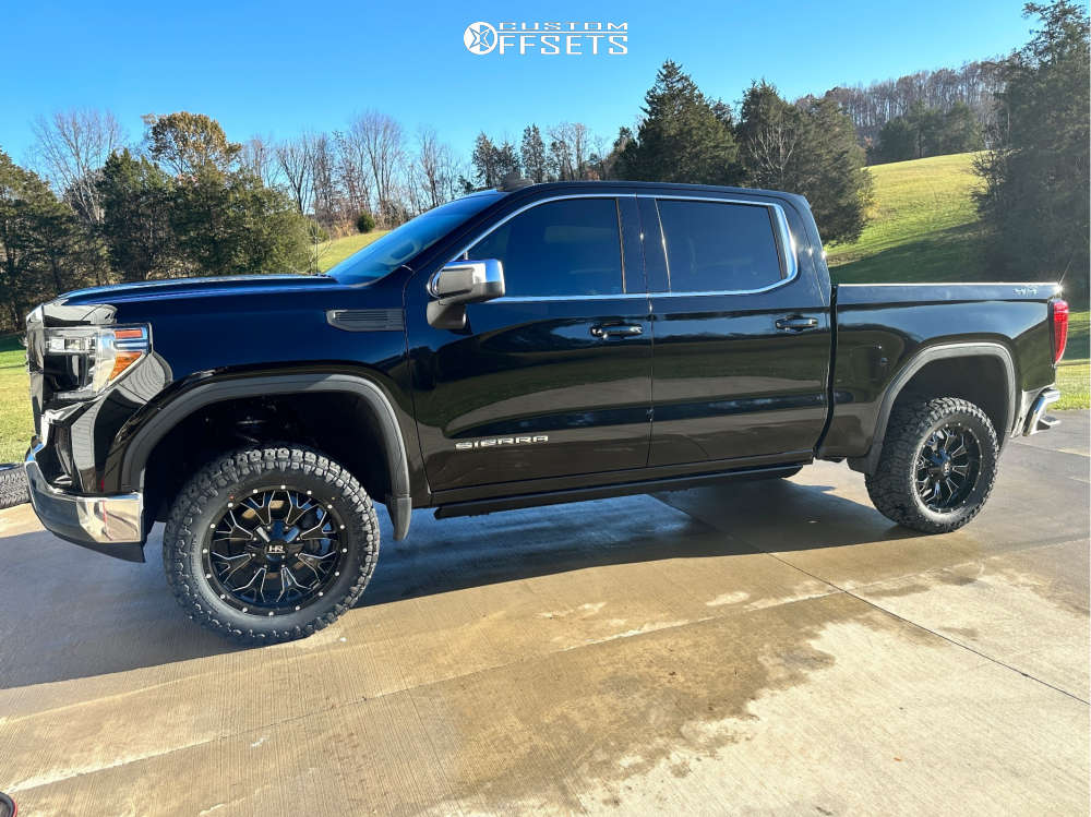 2019 GMC Sierra 1500 with 20x9 0 Hardrock Devastator and 33/12.5R20 ...