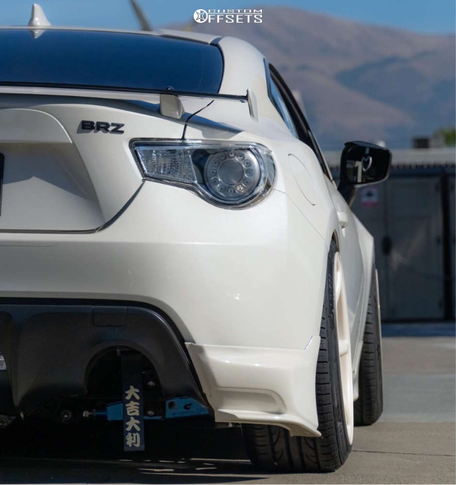 2017 Subaru BRZ with 18x9.5 22 Kansei Tandem and 225/40R18 Lionhart Lh ...