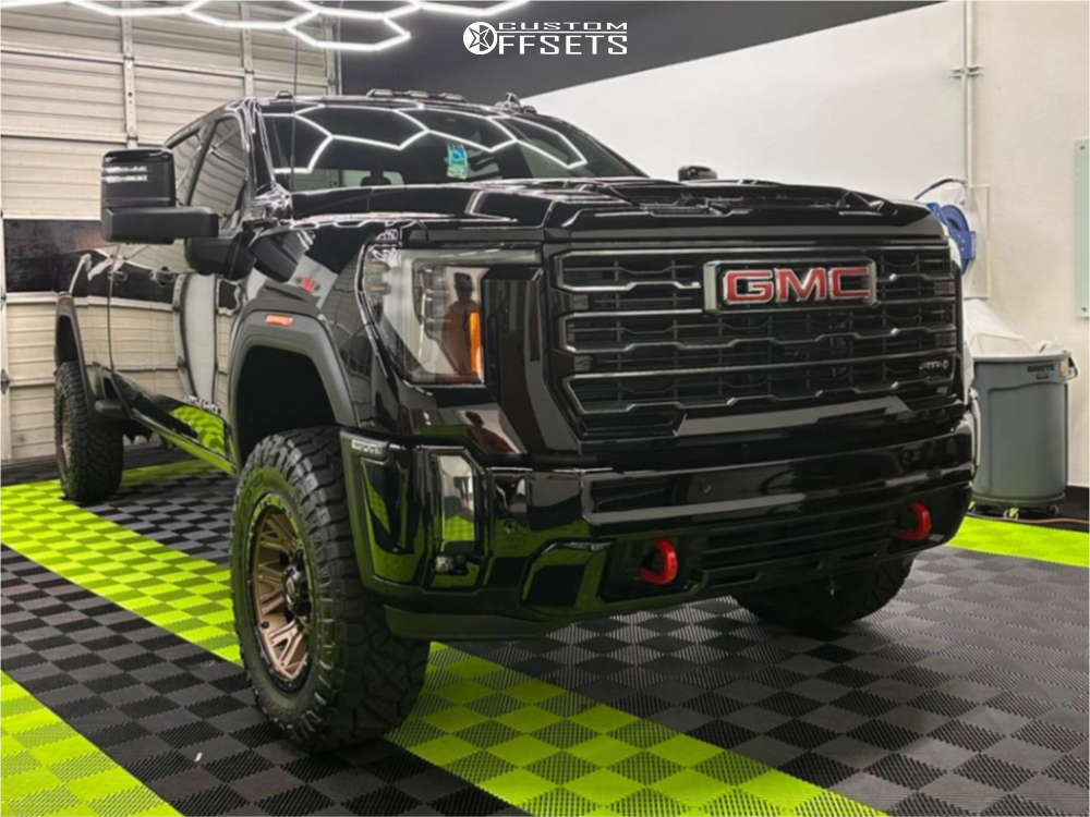 2024 GMC 3500HD AT4 with 20x9 1 Fuel Traction and 35/11.5R20 Nitto ...