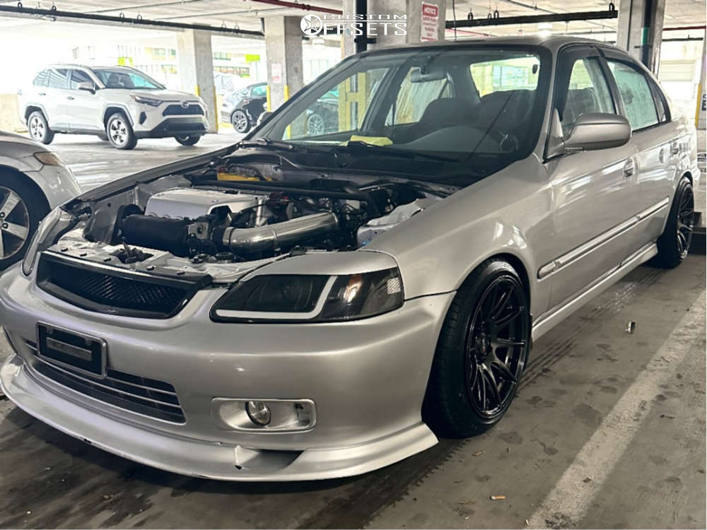 2000 Honda Civic with 16x8 20 XXR 527 and 195/45R16 Blackhawk HH11 UHP ...