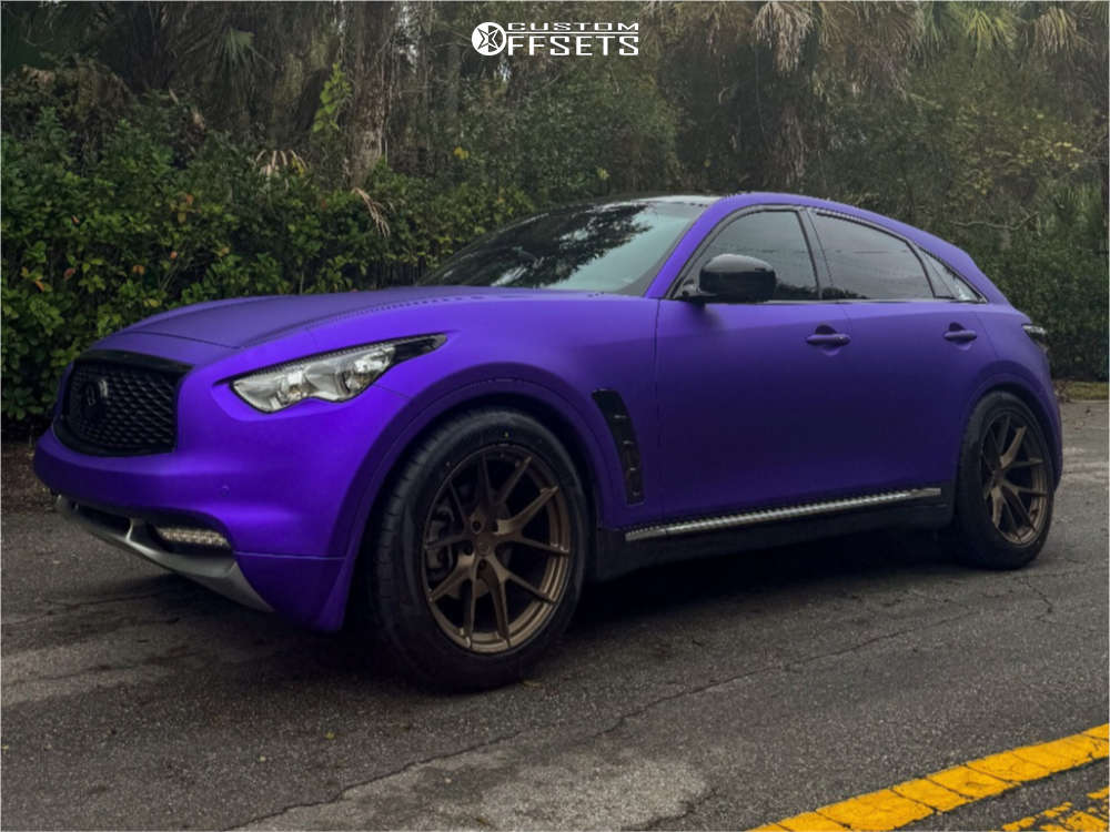 2017 INFINITI QX70 with 20x10.5 35 Aodhan Aff7 and 295/45R20 Atturo ...