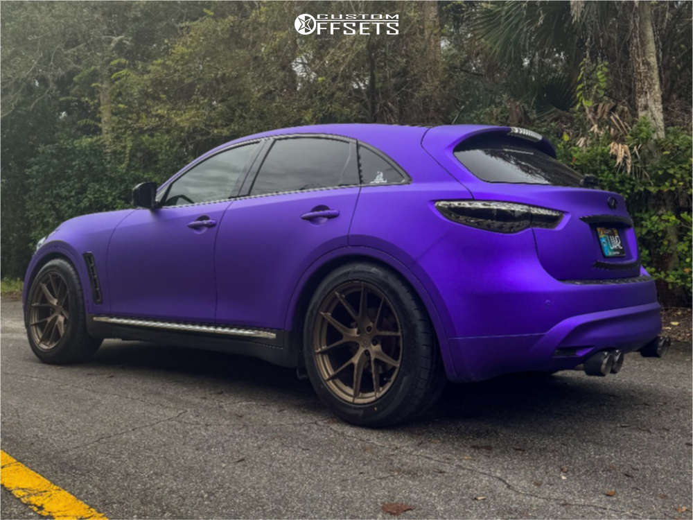 2017 INFINITI QX70 with 20x10.5 35 Aodhan Aff7 and 295/45R20 Atturo ...