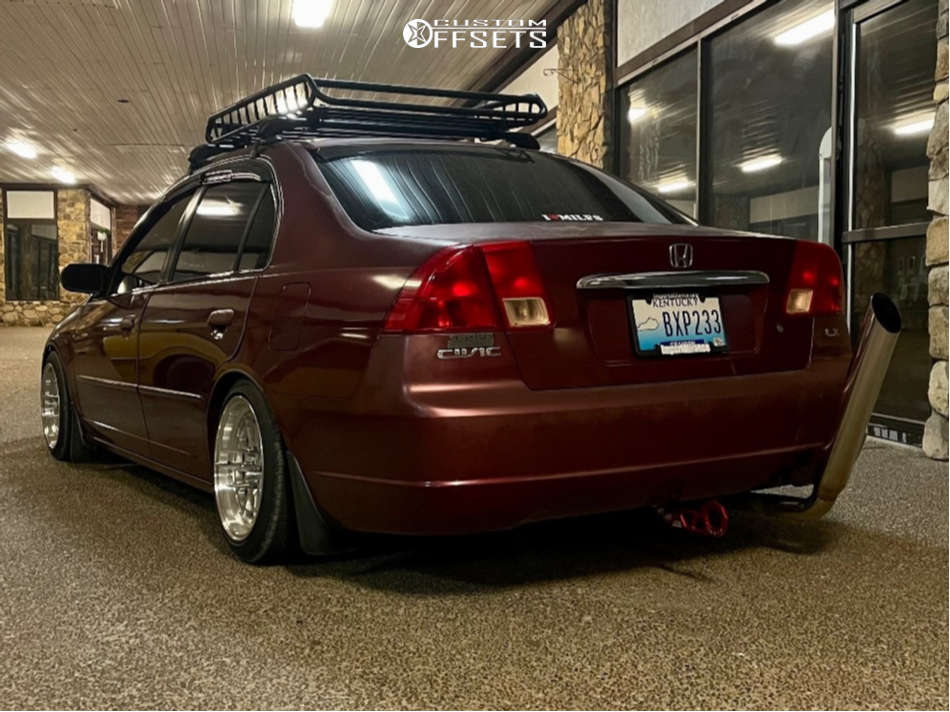 2002 Honda Civic with 15x8 20 Aodhan Ah04 and 195/45R15 Toyo Tires ...