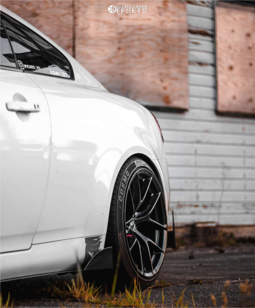 2010 INFINITI G37 with 19x9.5 35 ESR Rf2 and 245/35R19 Continental ...