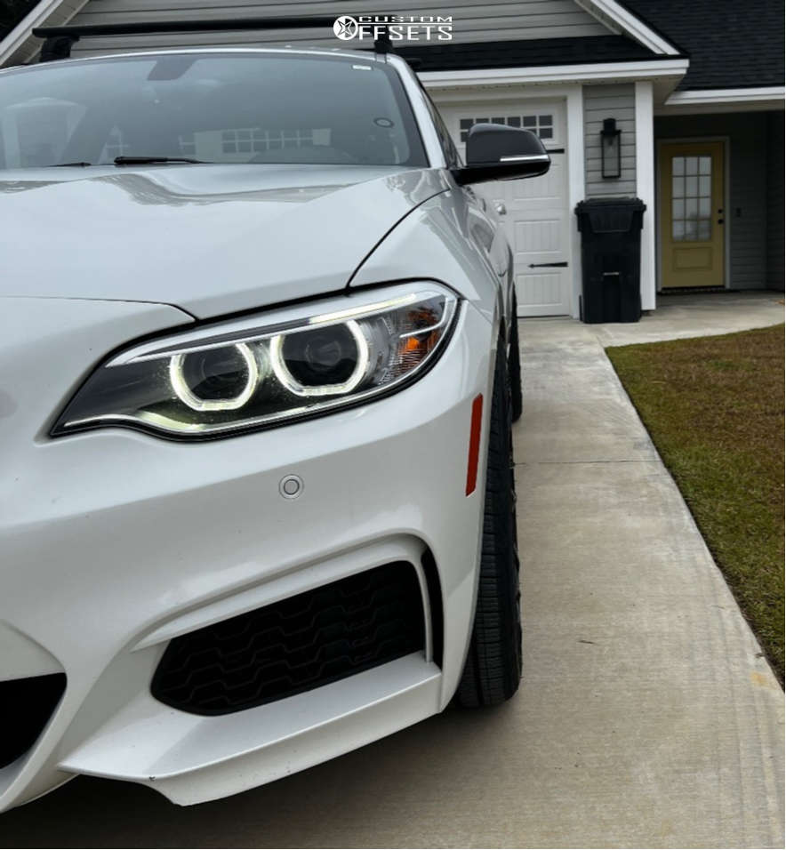 2016 BMW M235i with 19x8.5 35 Aodhan Aff2 and 235/40R19 Pirelli ...