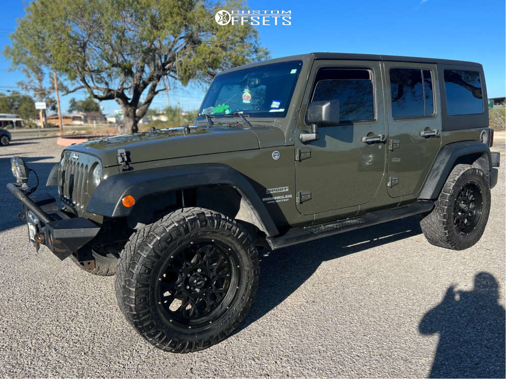 2015 Jeep Wrangler with 20x10 -25 Vision Rocker and 35/12.5R20 Nitto ...
