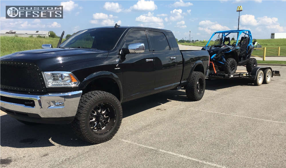 2014 Ram 2500 with 20x10 -14 Axe Offroad 507 and 35/12.5R20 Nitto Exo ...