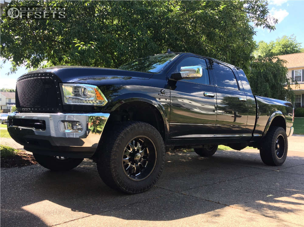 2014 Ram 2500 with 20x10 -14 Axe Offroad 507 and 35/12.5R20 Nitto Exo ...