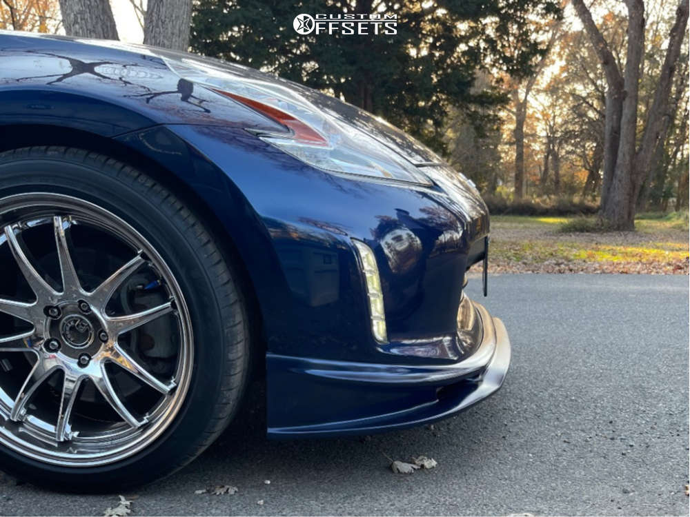 2017 Nissan 370Z with 19x9.5 22 Aodhan Ds02 and 255/40R19 Lexani Lx-twenty and Stock | Custom ...