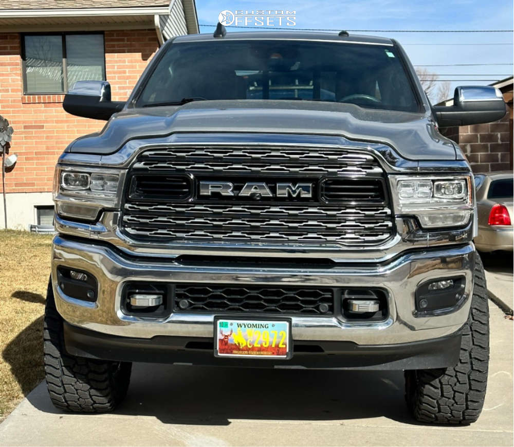 2020 Ram 3500 with 20x9 1 Fuel Lockdown and 37/13.5R20 Mickey Thompson ...