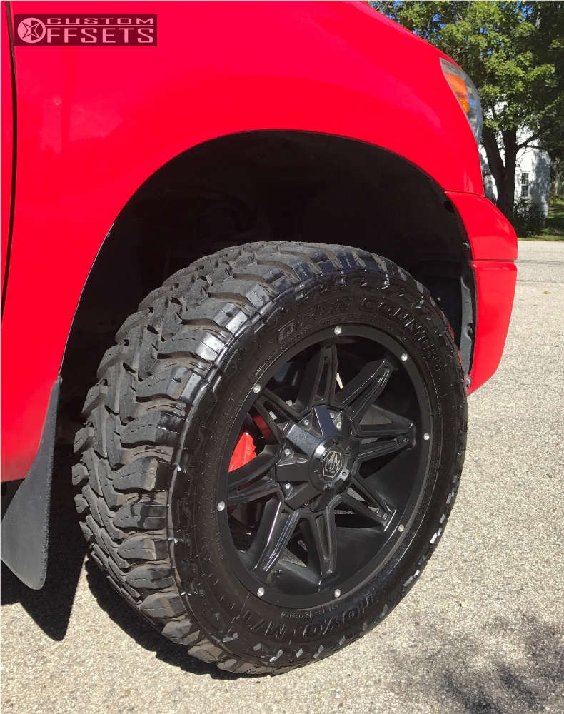 2012 Toyota Tundra with 20x9 18 Mayhem Rampage and 33/12.5R20 Toyo ...