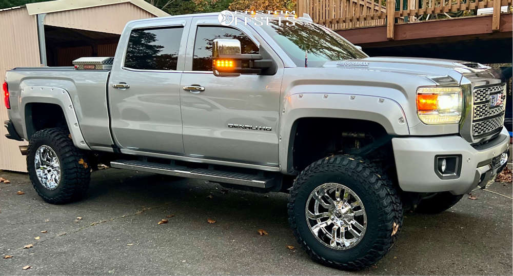 2018 GMC Sierra 2500 HD with 20x10 -18 Fuel Sledge and 37/12.5R20 ...