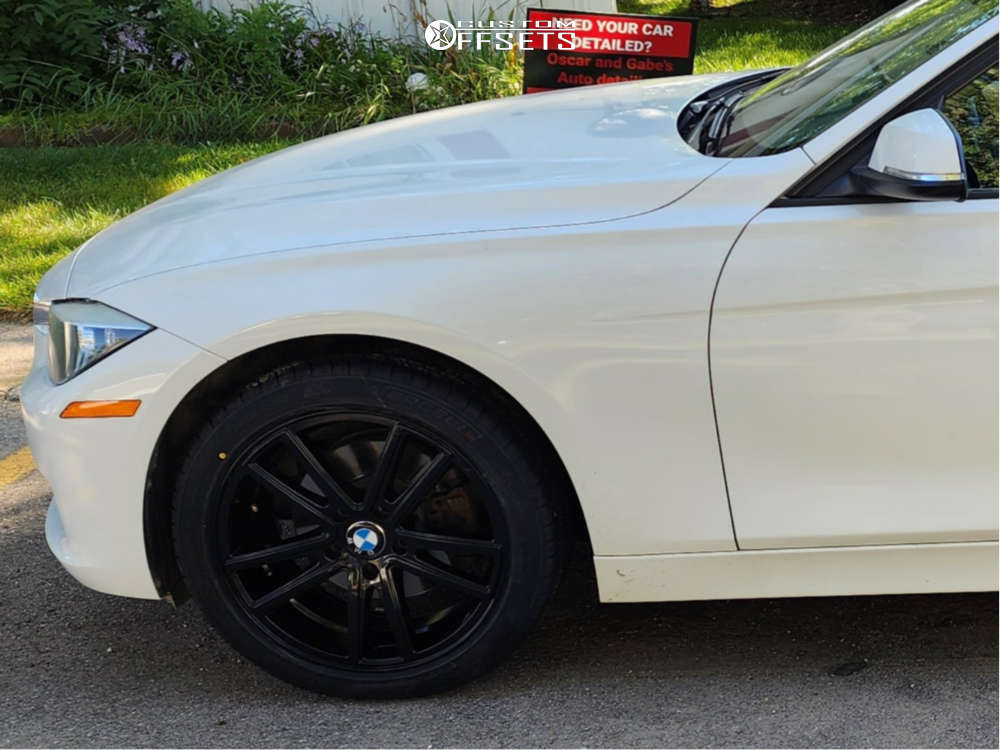 2014 BMW 328i XDrive with 18x8 40 Kraze Lusso and 225/45R18 Vercelli ...