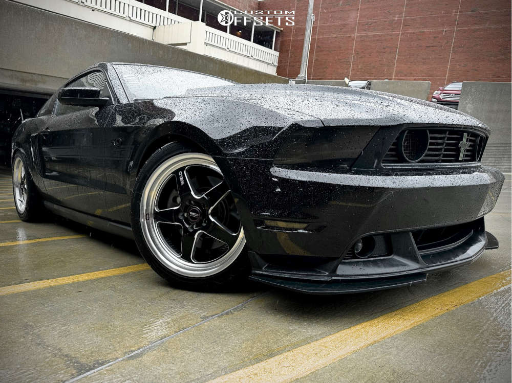 2012 Ford Mustang with 19x9.5 30 Weld Racing Ventura and 255/40R19 ...