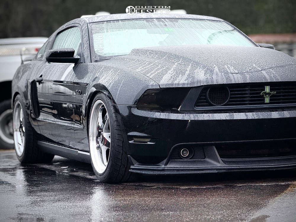 2012 Ford Mustang with 19x9.5 30 Weld Racing Ventura and 255/40R19 ...