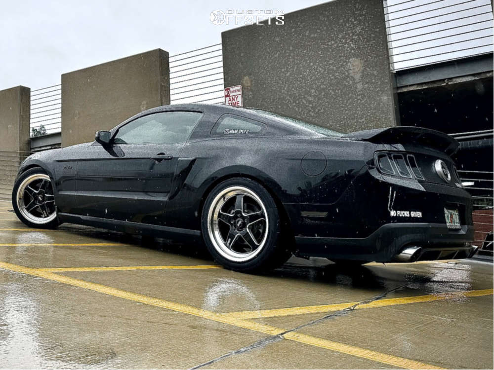 2012 Ford Mustang with 19x9.5 30 Weld Racing Ventura and 255/40R19 ...