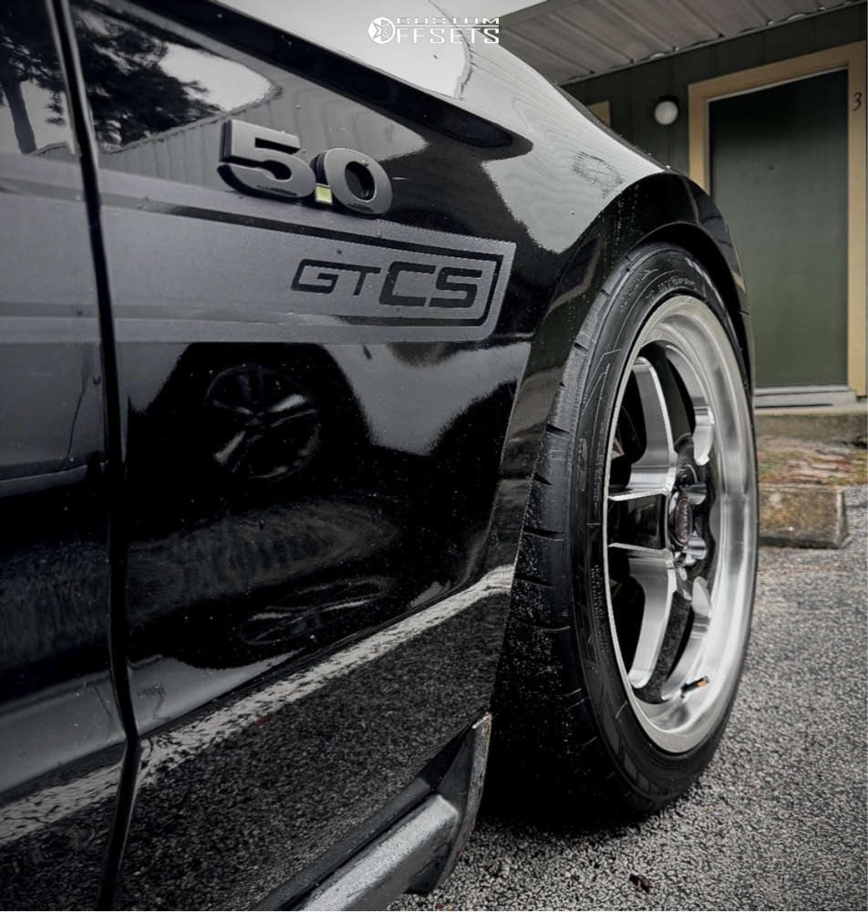 2012 Ford Mustang with 19x9.5 30 Weld Racing Ventura and 255/40R19 Nitto Nt555 G2 and Lowering ...